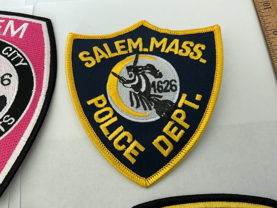 Salem Massachusetts Police Witch 5 Patches collectable and new full ...
