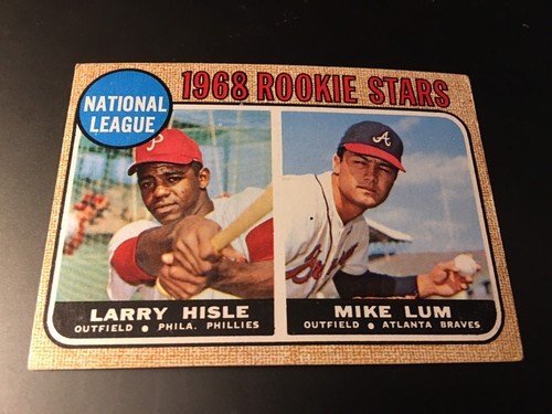 1968 TOPPS LARRY HISLE/MIKE LUM #579 RC PHILLIES/ BRAVES SEE ...