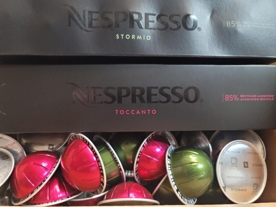 Nespresso VertuoLine, Stormio 60 PODS Toccacto 90 Pods (150 Pods) BULCK ...