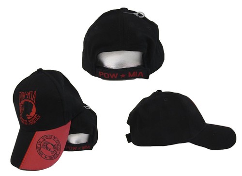 POW MIA Red Black Bring Them Home or Send Us Back Embroidered Cap Hat ...