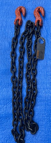 Pewag 3/8" x 10' GRADE 80 Chain Sling SGG Single Leg Grab Hooks Lifting ...