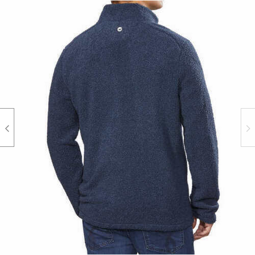 Hi-Tec Men’s ¼ Zip Fleece Pullover, Size XXL, Color Navy | eBay