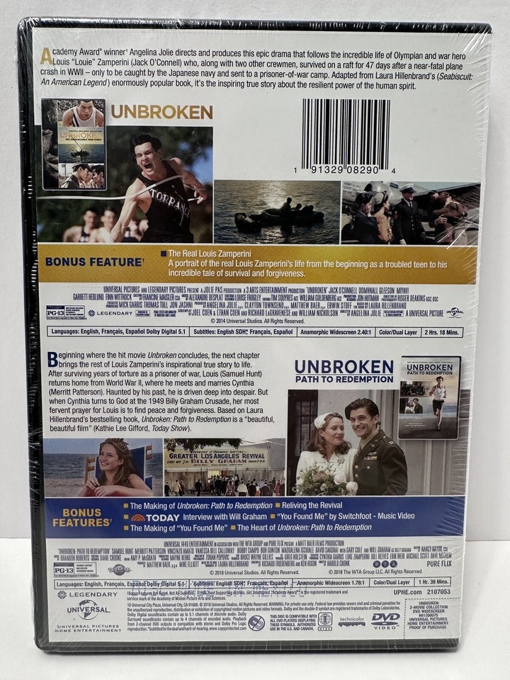Unbroken / Unbroken - Path to Redemption DVD Jack O'Connell NEW ...