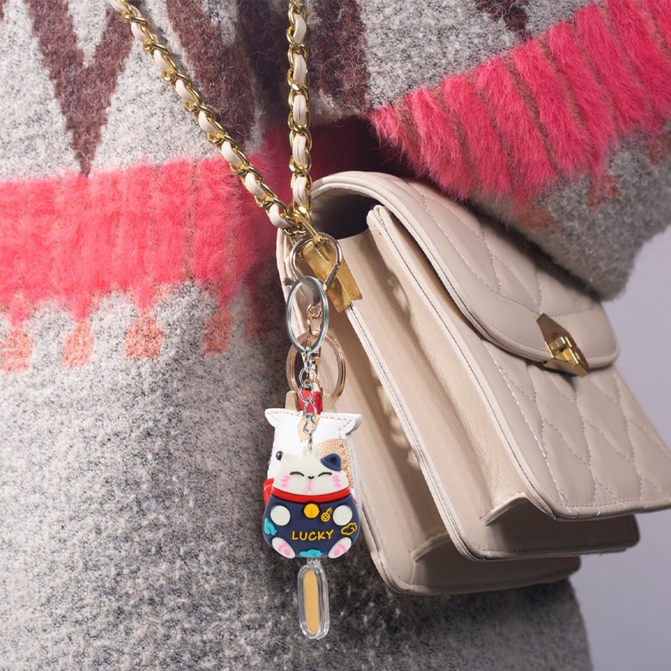 4 Pcs Cat Key Chain Cute Figures Keychain Animal Keychains for Backpack ...