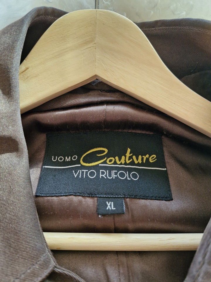 Gents Italian Uomo Couture Vito Rufolo coat size xl | eBay UK