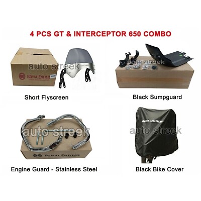 Genuine Royal Enfield 4 PCS GT & Interceptor 650 Accessories Combo | eBay