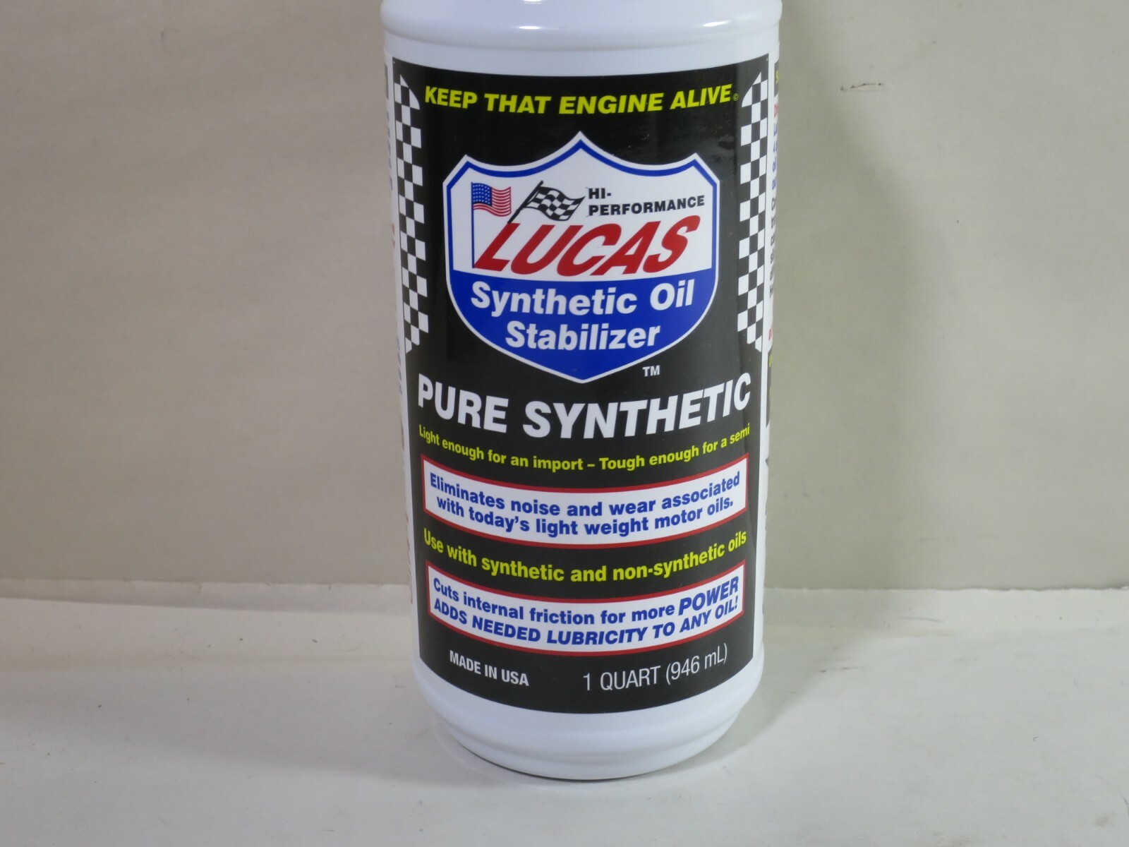 Lucas Oil 10130 Synthetic Heavy Duty Oil Additive Stabilizer Case of 12 ...