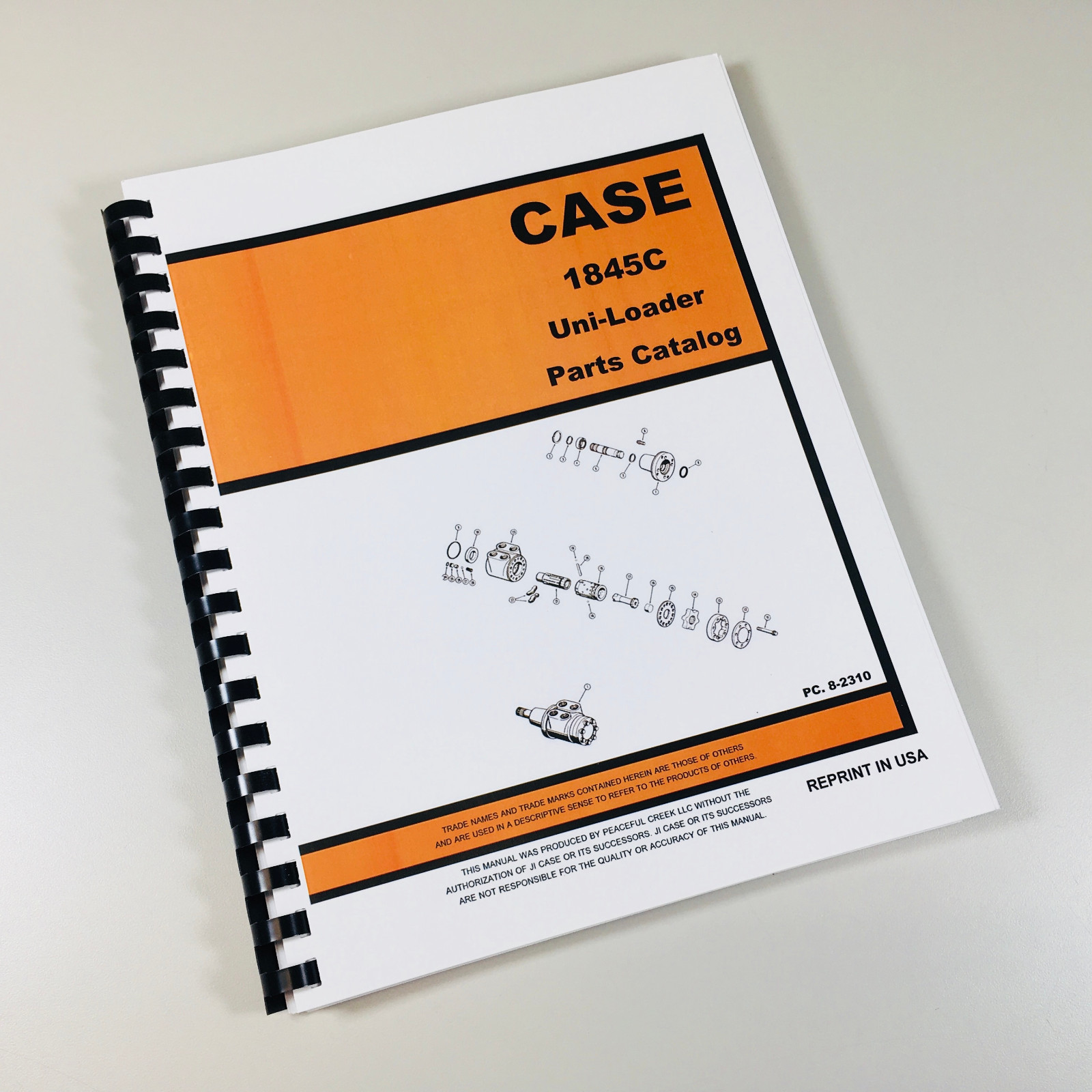 Case 1845C Uni Loader Parts Manual Catalog Skid Steer Assembly Exploded ...