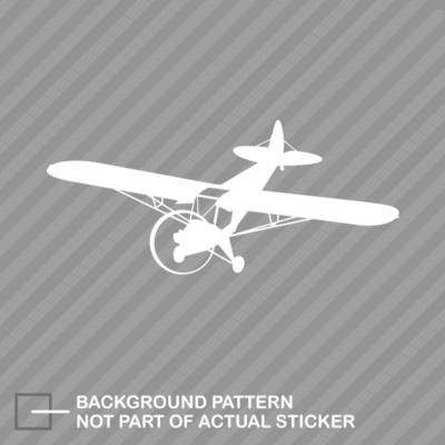 Flying Piper J3 Cub plane Sticker Die Cut Decal airplane | eBay