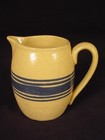 RARE GRADUATED SET OF 5 BLUE BANDED HULL PITCHERS YELLOW WARE | eBay