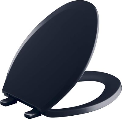 KOHLER K-4652-52 Lustra Elongated Open-Front Toilet Seat, Navy | eBay