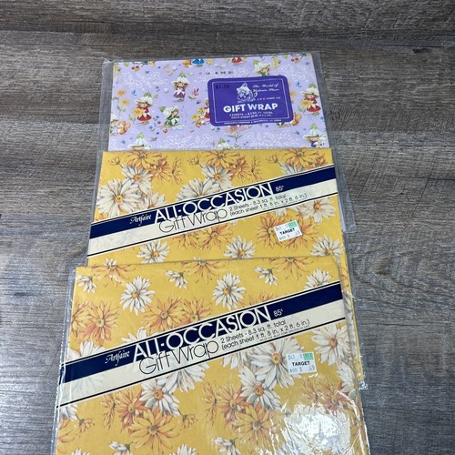 3 Unopened Packages Of All Occasion Gift Wrap 2 Sheets In Each Package ...