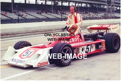 1974 JAN OPPERMAN INDY 500 8X12 PHOTO PARNELLI OFFY AUTO RACING SPRINT ...