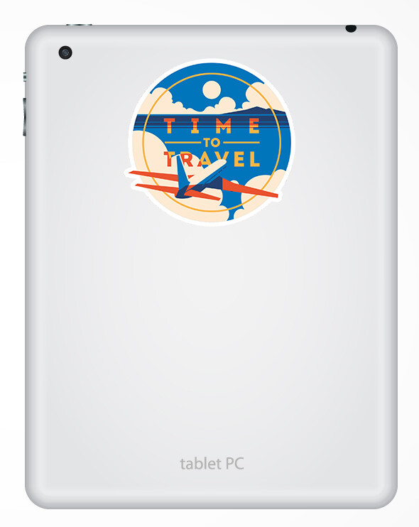 2 x 10cm Retro Travel Vinyl Stickers - Plane Airplane Fun Sticker ...