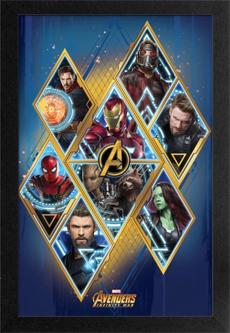 Framed Superhero Posters