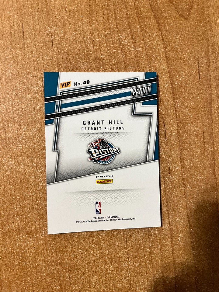 2024 Panini National VIP Gold Packs - Grant Hill - Zebra Scope Prizm ...