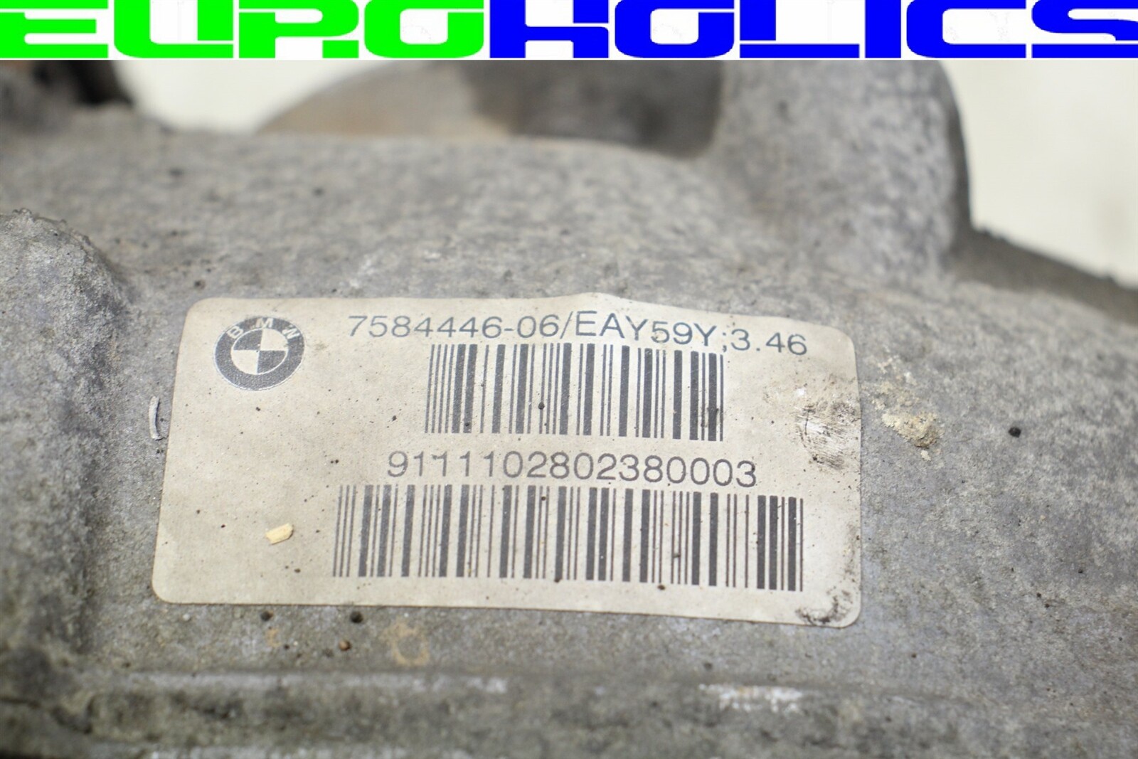 2011-2012 BMW F01 740li Rear Diff Differential Axle Carrier 3.46 Ratio ...