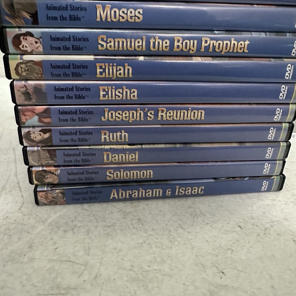 NEST Animated Stories from The Bible Lot of 12 DVD's Christian Moses David Ruth | eBay