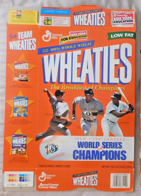 Derek Jeter New York Yankees World Series 1998 Wheaties Box | eBay