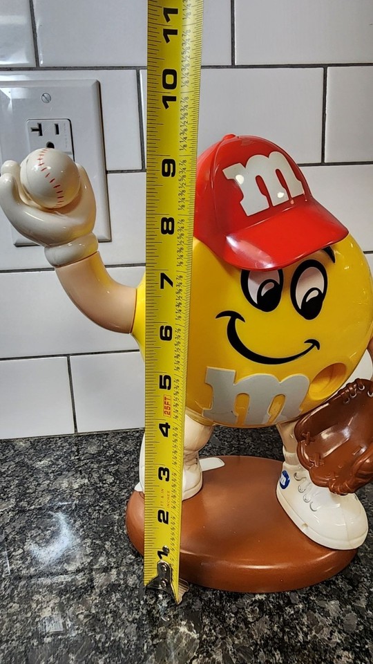 RARE! 90'S M AND M YELLOW BASEBALL SOFTBALL SPORTS RED HAT CANDY ...