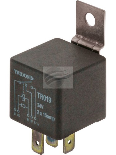 Tridon Relay Mini 24V 30Amp With Res 5 Pin X 6.3mm Pin Size (TR019 ...