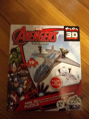 Marvel Avengers Mini 3D Quinjet Puzzle - 19 Pieces: READY TO SHIP! | eBay