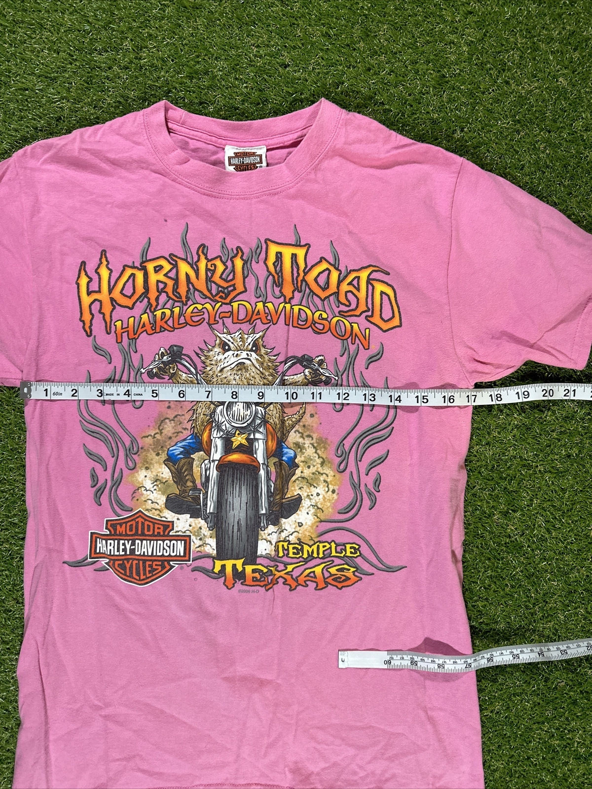 Y2K Harley Davidson Horny Toad Pink Temple Texas 2006… - Gem