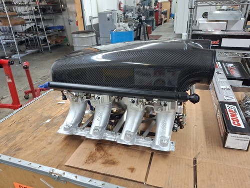 RHD ENGINEERING LS ITB RECTANGLE PORT 8 STACK W/ CARBON FIBER SCOOP | eBay