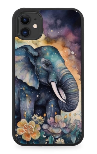 Grunge Watercolour Elephant Painting Rubber Phone Case Art Elephants ...