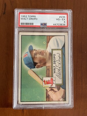 1952 Topps Walt Dropo #235 PSA 4 VG-EX • Boston Red Sox | eBay