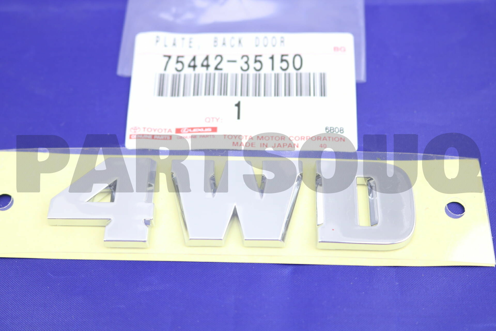 7544235150 Genuine Toyota PLATE, BACK DOOR NAME, NO.2 75442-35150 | eBay