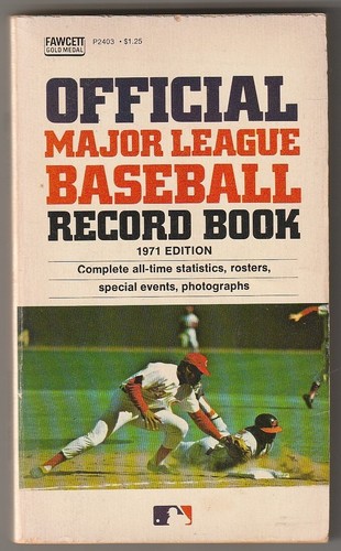 1971 Official Major League Baseball Record Book Paperback---Frank ...