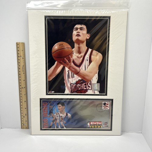 Vintage Yao Ming Houston Rockets - All Star 2003 - USPS Matted - New | eBay