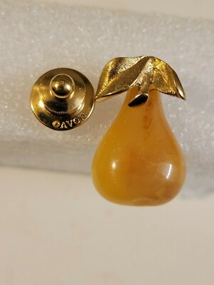 Vintage Pear Pin by Avon | eBay