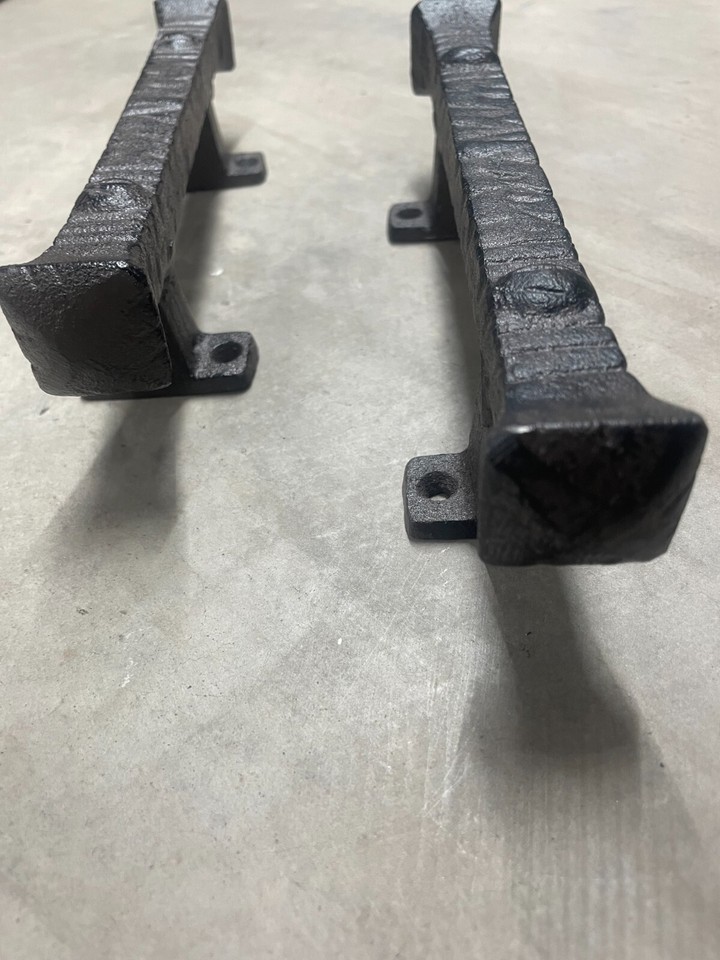 Set Of 2 Extra Large 9.3” Cast Iron Door Handles SOLID CORE HEAVY DUTY ...