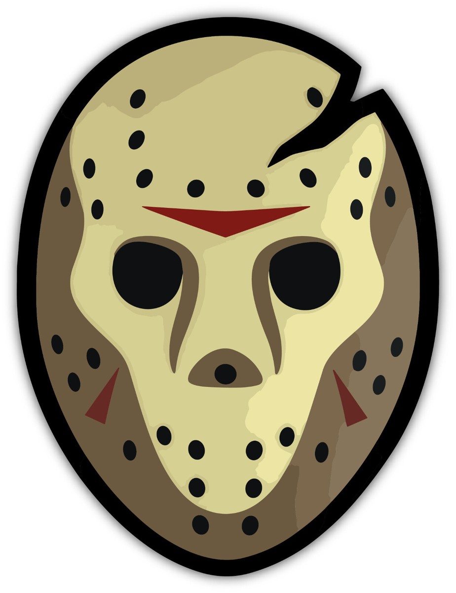 Jason Mask Sticker Friday The 13th | Jason Voorhees Burlap Sack