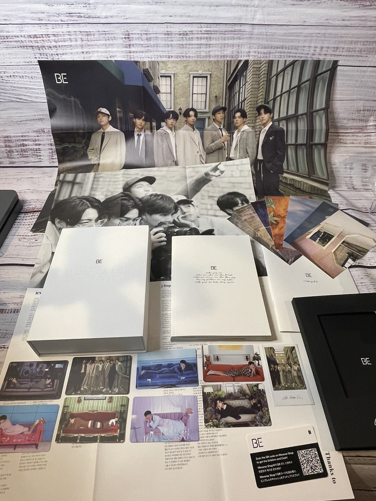 BTS - [BE] ESSENTIAL EDITION CD Photo Book 2 Posters Photo Card Post ...