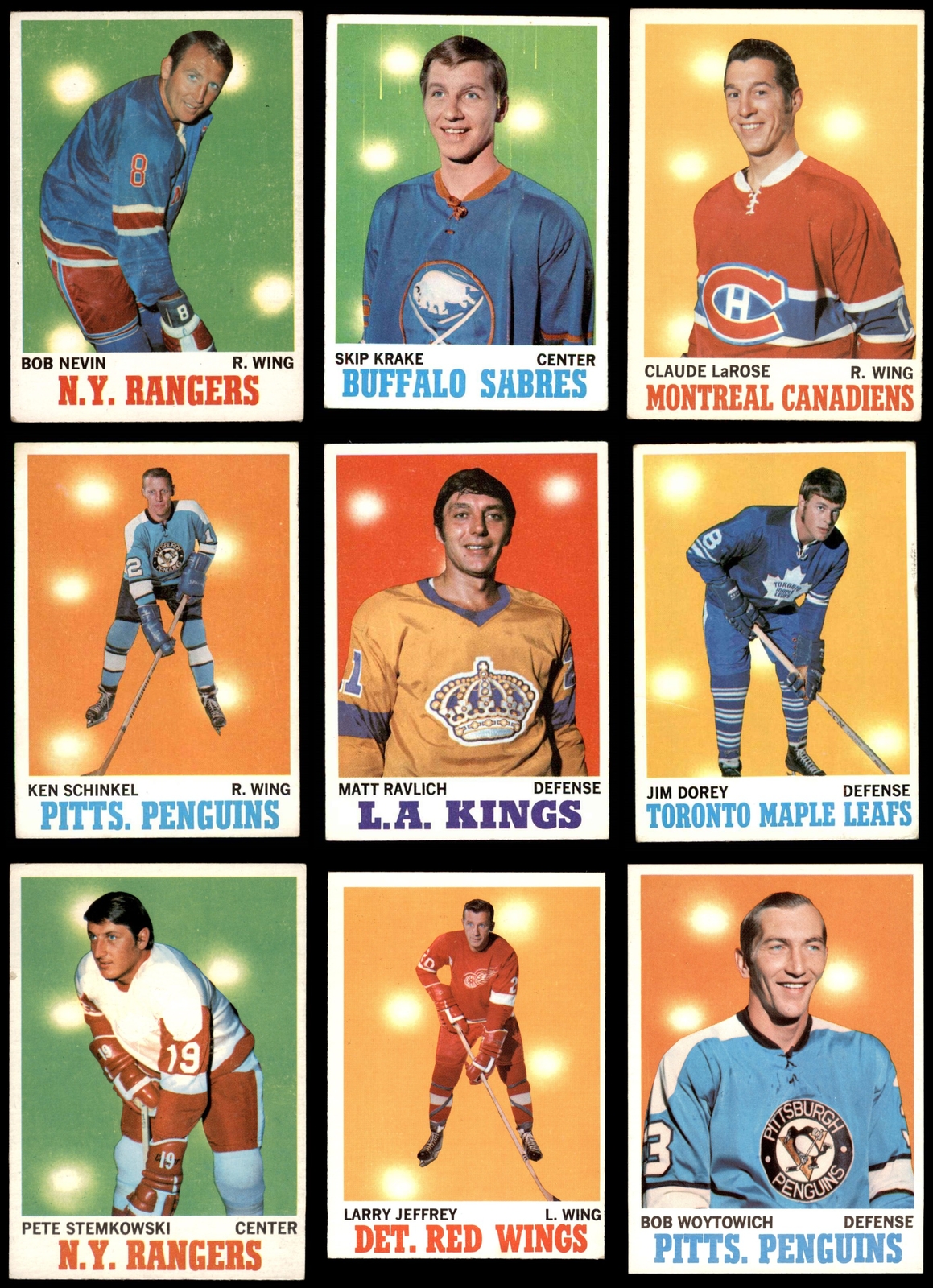 1970-71 Topps Hockey Near Complete Set 3.5 - VG+ HSET (127 / 132 cards ...