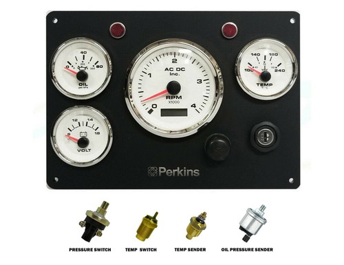 Perkins Engine Marine Instrument Panel Pre Wired USA Made Package | eBay