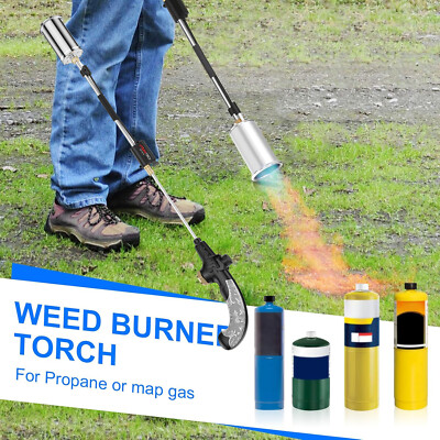 Propane Torch Weed Burner Weed Torch Flamethrower Heavy Duty Blow Torch ...