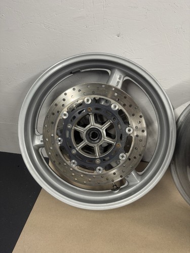 02-03 YAMAHA YZF R1 FRONT REAR WHEEL RIMS STRAIGHT Rotors OEM #0226 | eBay