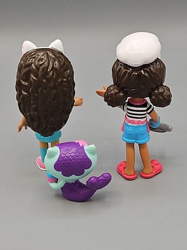 Spin Master Gabby's Dollhouse Mercat Mermaid Lot Of 3 Figures PVC Gabby ...