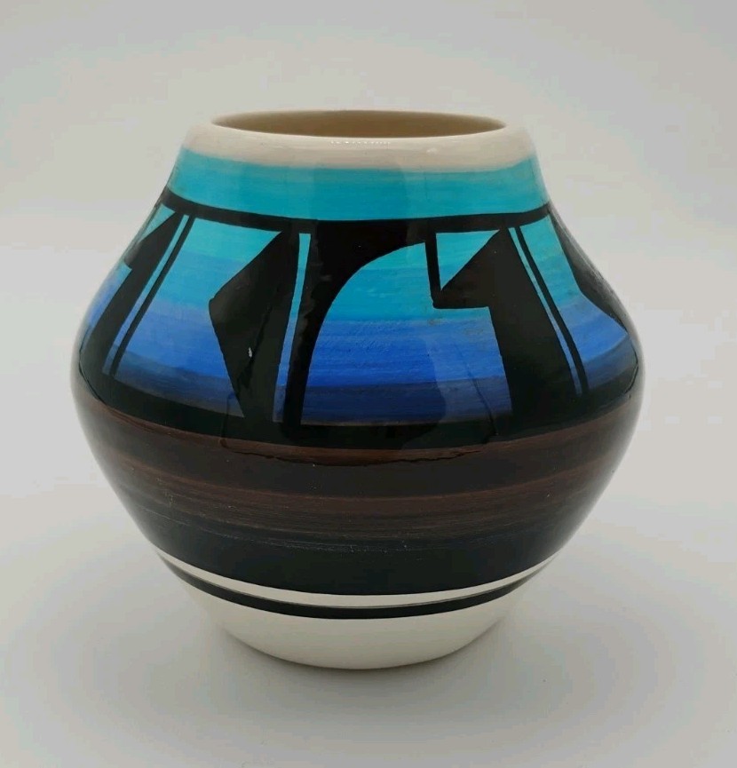 Ute Mountain Ute Pottery Vase Bowl Native American Signed Ruth Root #53 ...