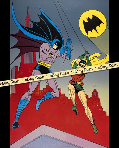 Rare! BATMAN Cartoon Color 8 X 10 TV Photo ART BY CO-CREATOR BOB KANE ...