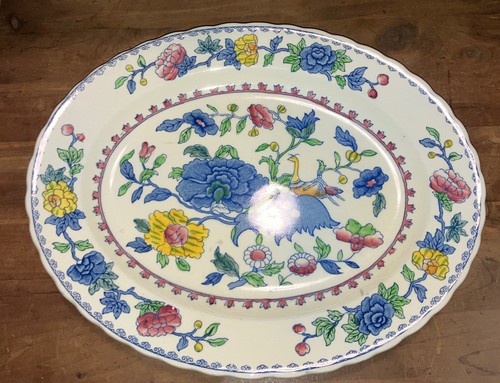 Vintage Mason’s Plantation Colonial Oval Serving Platter 13.75” | eBay