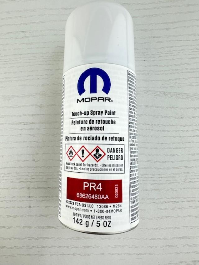 Jeep Dodge Chrysler (PR4) FLAME RED TOUCH UP AEROSOL SPRAY PAINT 5OZ ...