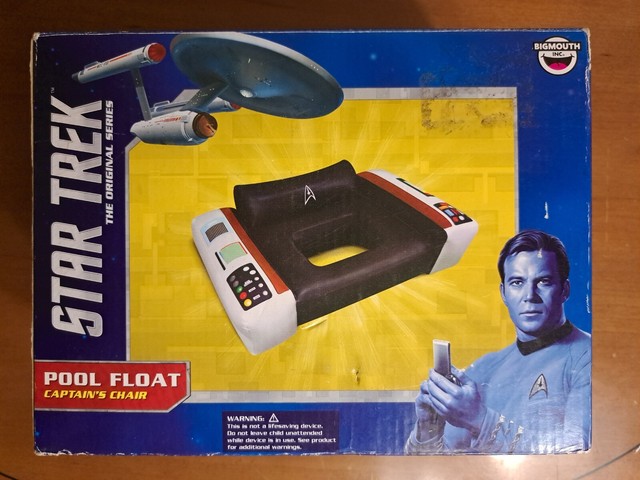 Officially Licensed Star Trek Captains Chair Pool Float by Big Mouth ...