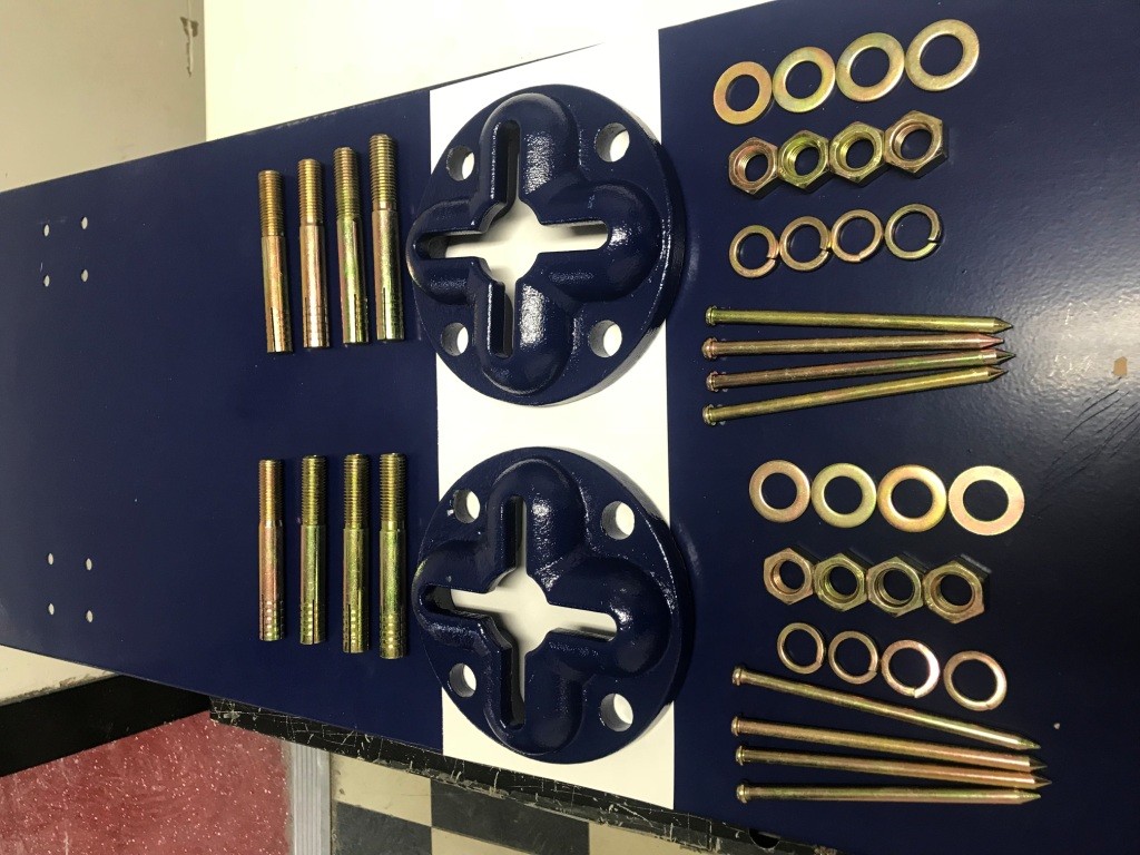 Auto Body Floor System 2 Anchor Pots Combo With 4 Slots Bolts | 5STARP4S