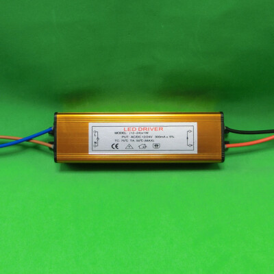 Waterproof AC/DC LED Driver 18~24x1W Power Supply 12V~24V Lamp Light ...
