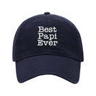 Baseball Cap Men Best Papi Ever Embroidered Washed Cotton Dad Hat ...